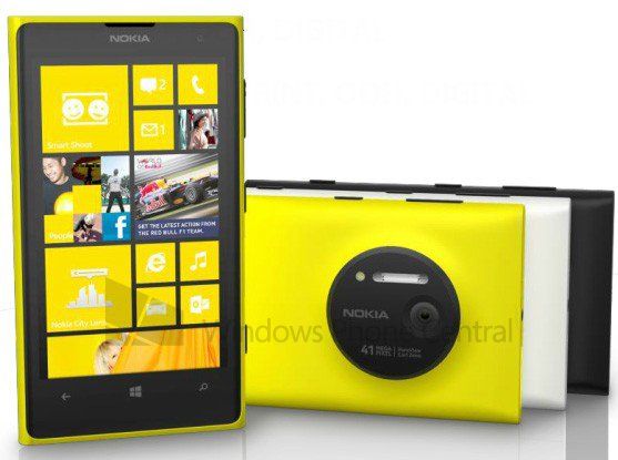 Exclusive: New render of 41MP Nokia Lumia 1020 in yellow, white and ...