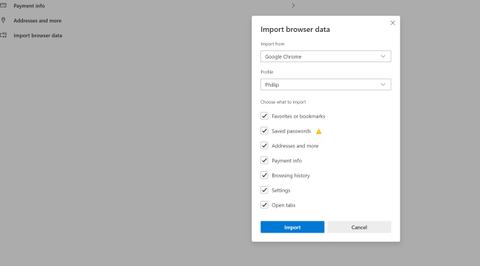 How to import Chrome bookmarks and extensions to the Edge browser ...