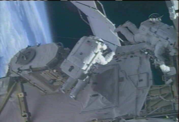 Spacewalkers Overhaul Part of ISS Cooling System | Space