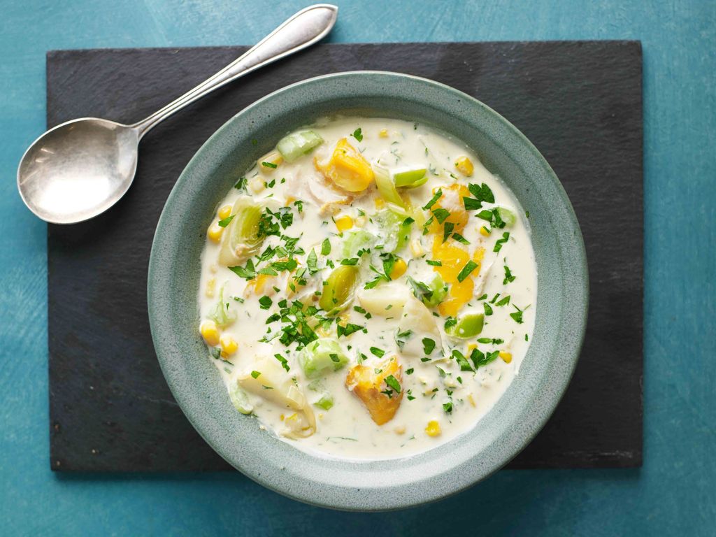 Fish chowder | American Recipes | GoodtoKnow