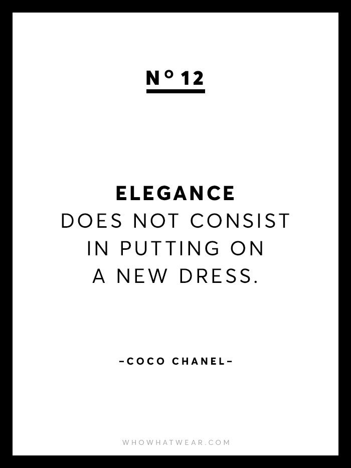 13 Rare Coco Chanel Quotes | Who What Wear