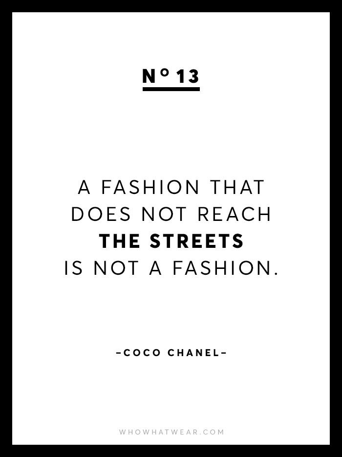 13 Rare Coco Chanel Quotes | Who What Wear