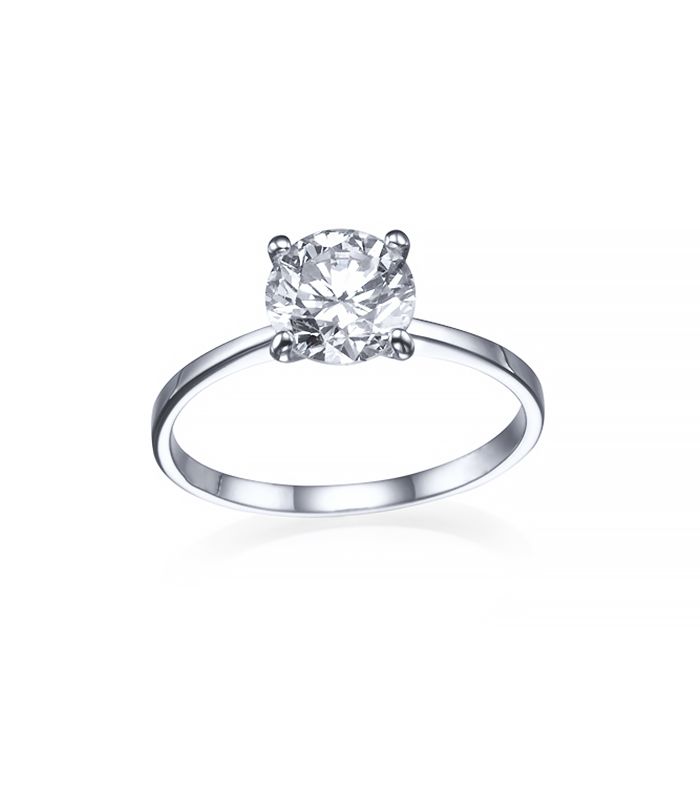 9 Celebs With the Prettiest Classic Engagement Rings | Who What Wear