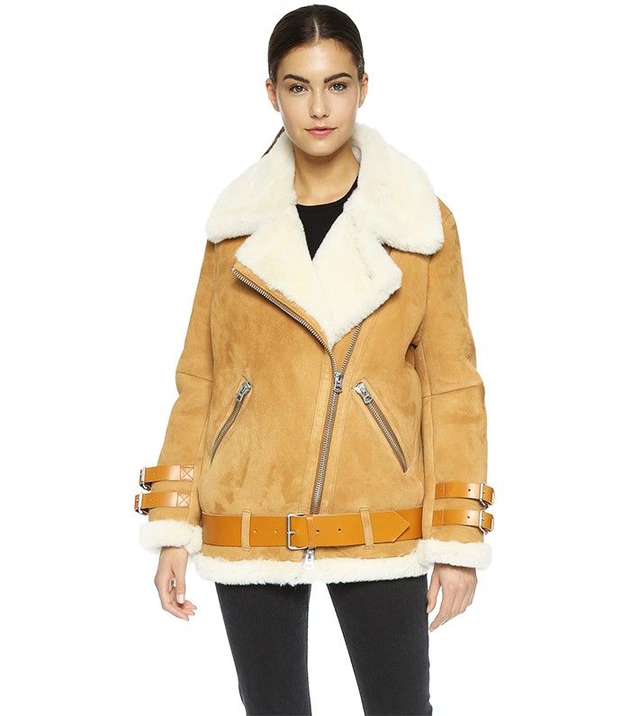 The Shearling Moto Jacket Every Fashion Insider Owns | Who What Wear