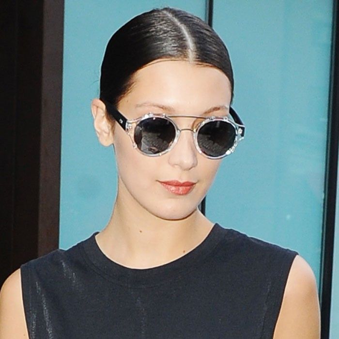 Bella Hadid's Crop Top Styling Goes up Another Notch | Who What Wear