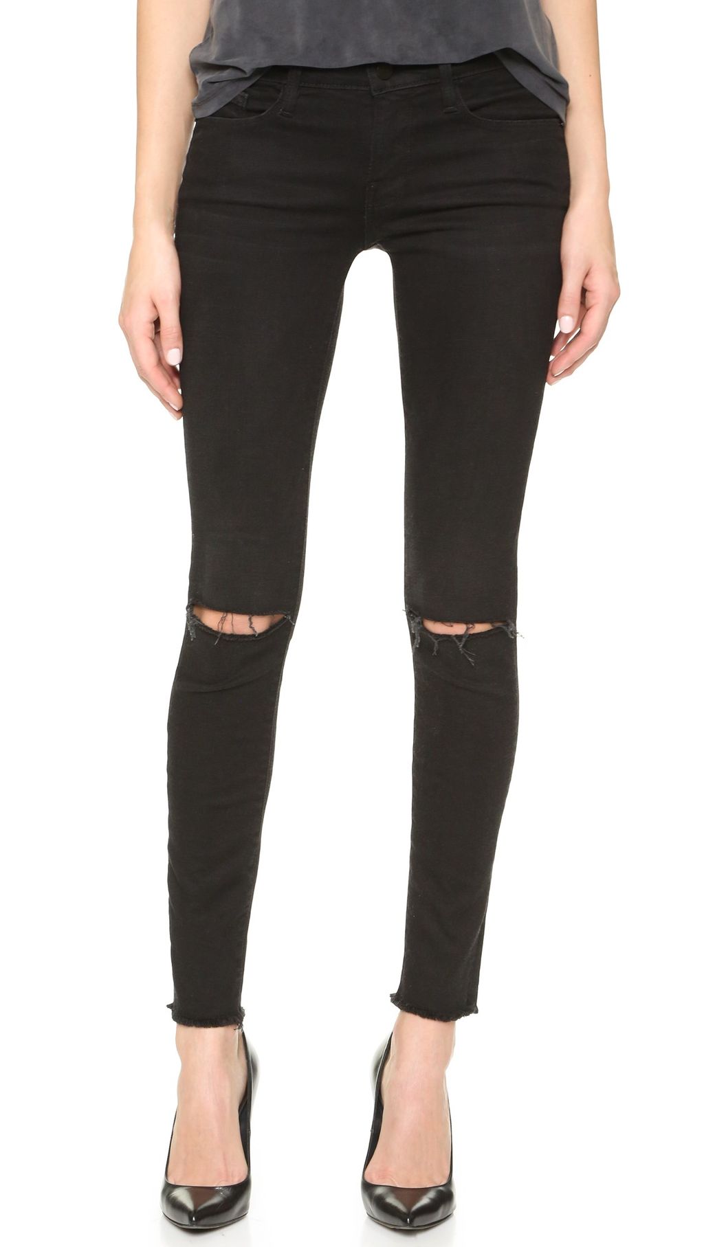 A DIY Hack to Stop Holes in Your Jeans From Ripping Further | Who What Wear