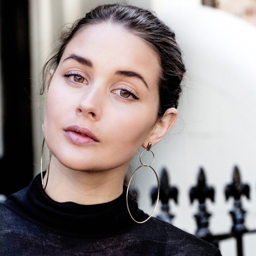An Effortless Way to Pull Off Major Hoop Earrings | Who What Wear