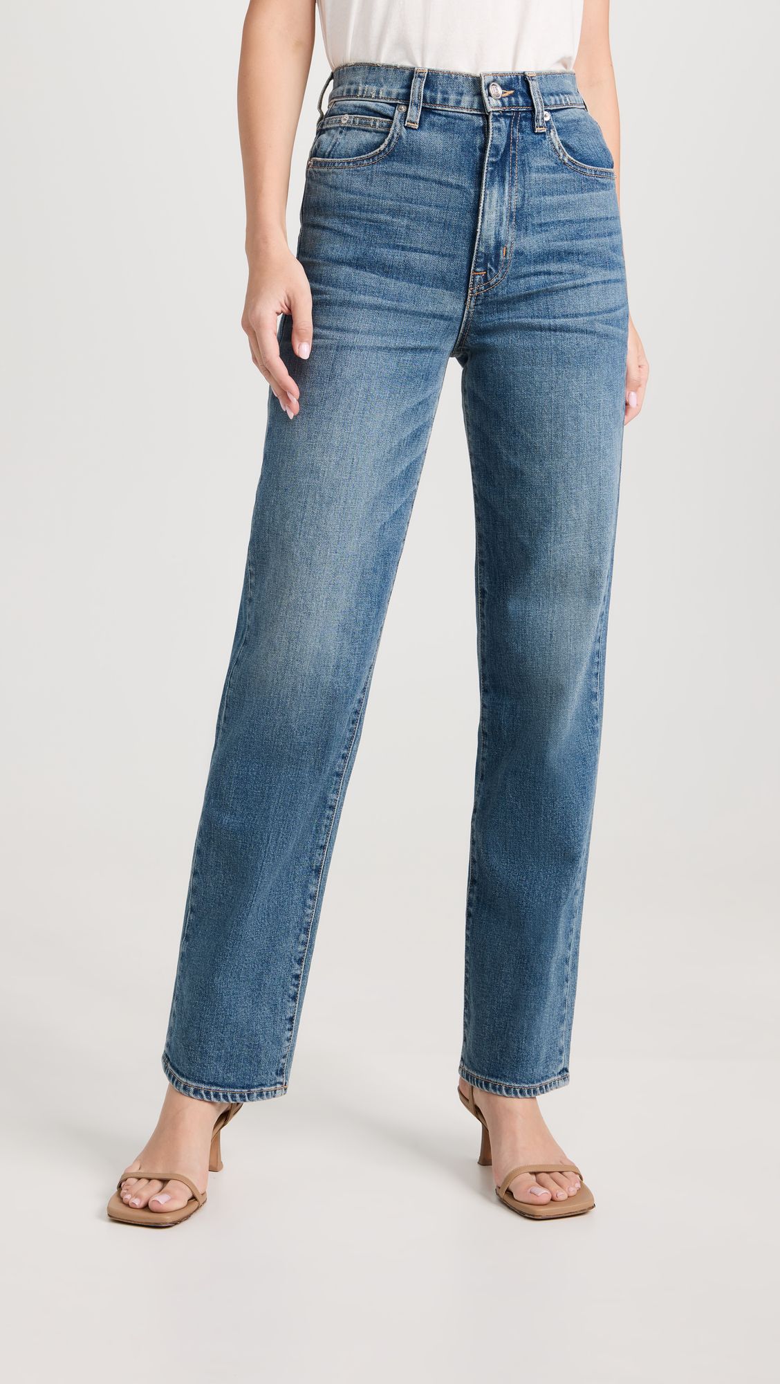 8 Easy High-Waisted Jeans Outfits That Are Eternally Chic | Who What Wear