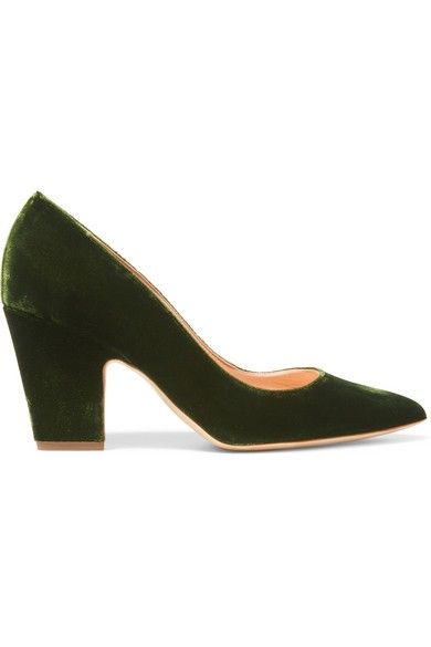 We're So Not Surprised These Low Velvet Pumps Are Selling Out | Who ...