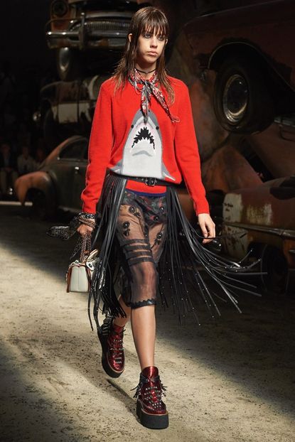 Emma Roberts Wore the Most Dramatic Shoes to NYFW | Who What Wear