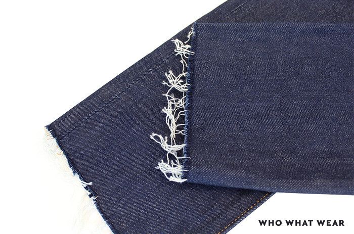 The Absolute Simplest Way to Fray Your Jeans | Who What Wear