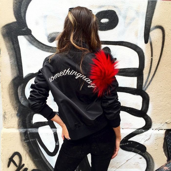 How to Wear the Personalized Bomber It Girls Are Loving | Who What Wear