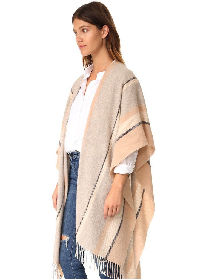 A Flattering Way to Wear a Poncho This Season | Who What Wear