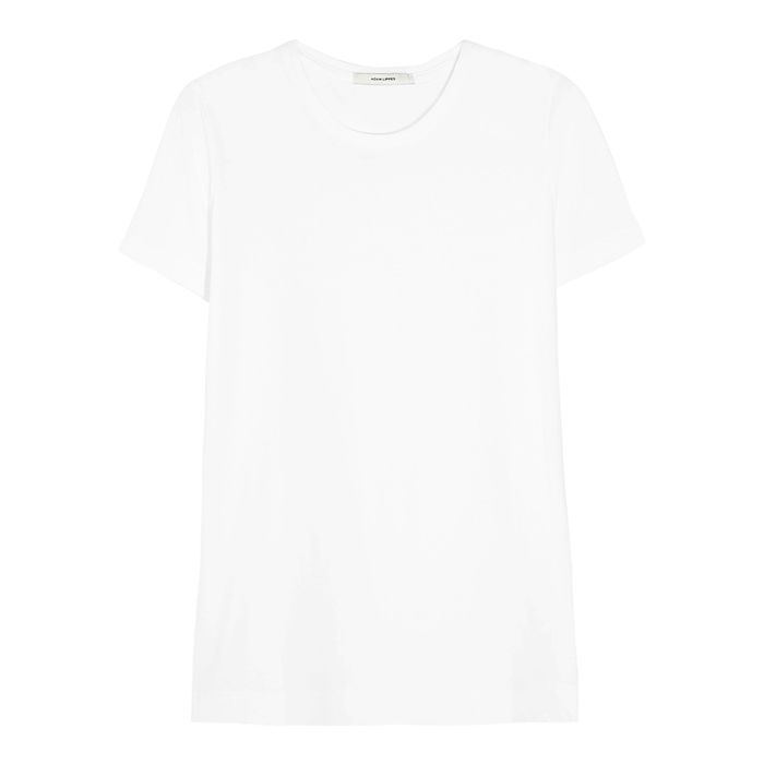 How to Dress Up a White Tee and Jeans | Who What Wear