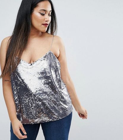 Going Out Tonight? Yeah, You'll Want a Metallic Top | Who What Wear