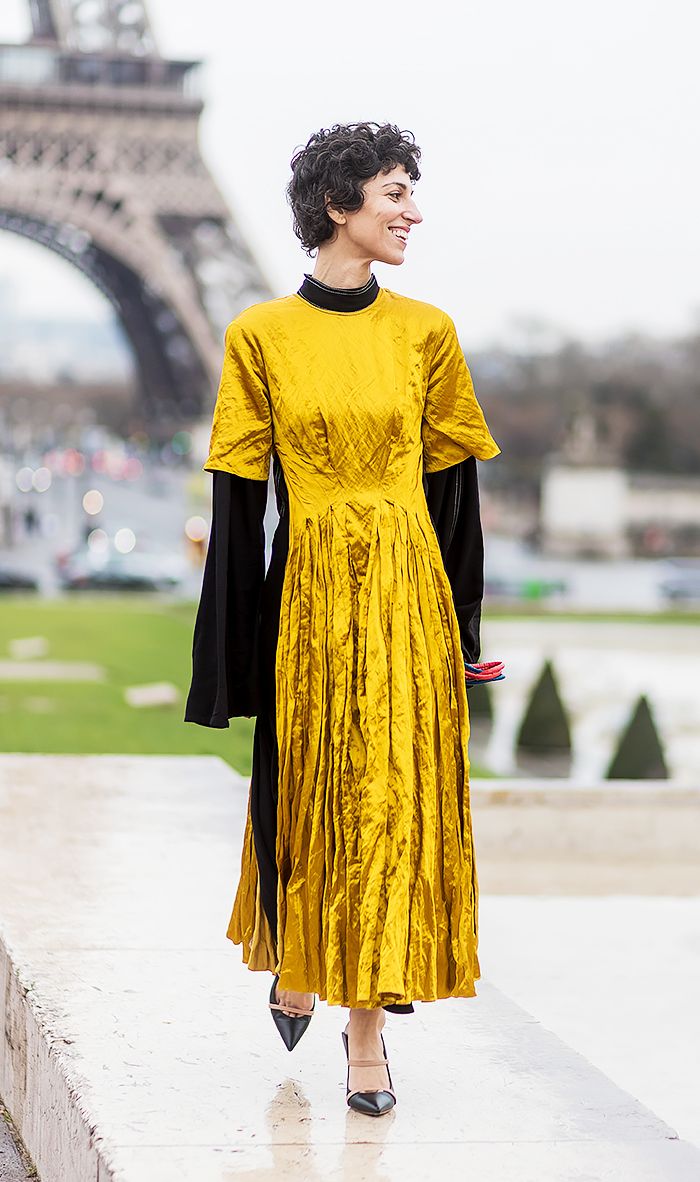 The Chicest Mustard Dresses Money Can Buy | Who What Wear
