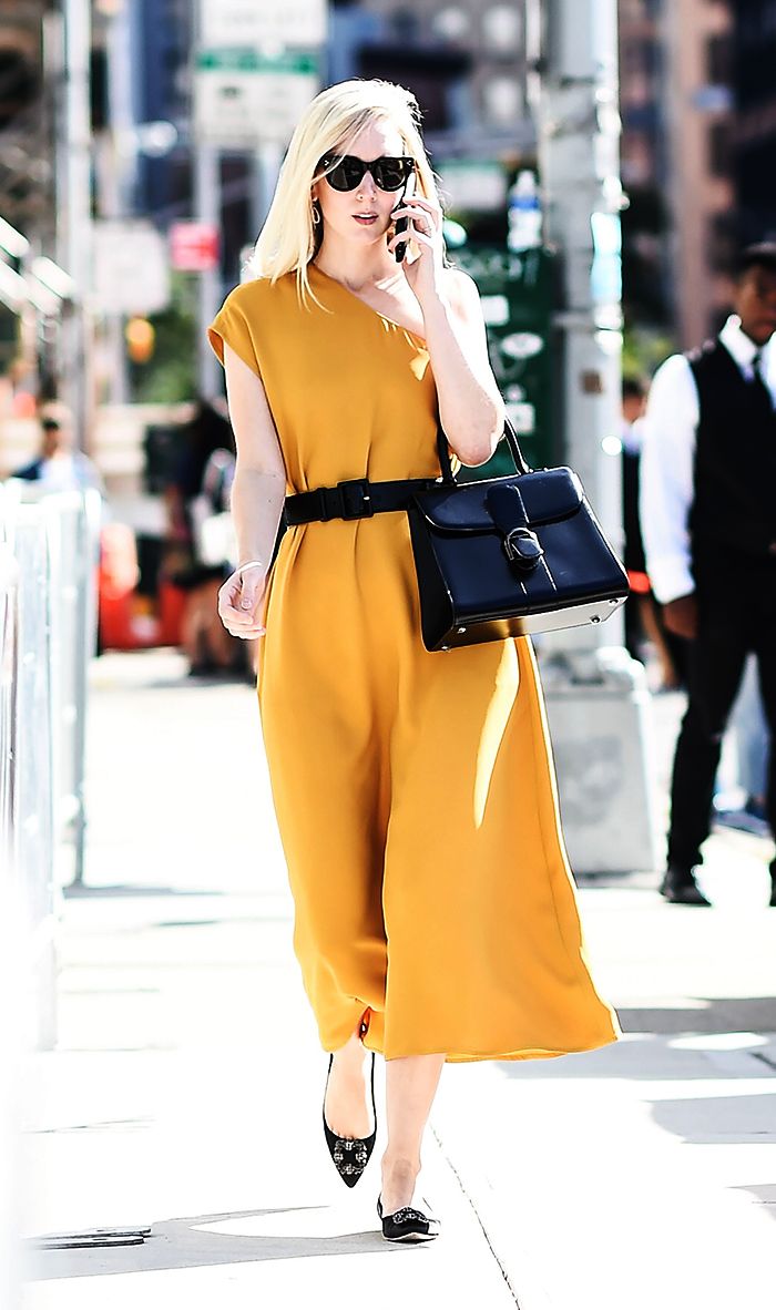 The Chicest Mustard Dresses Money Can Buy | Who What Wear