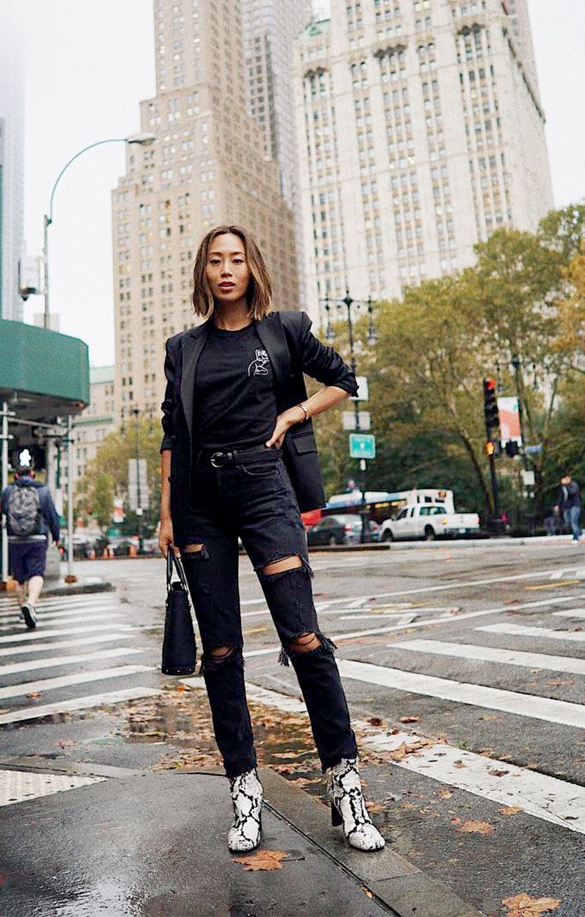 The 7 Coolest Ways to Wear Jeans This Fall | Who What Wear