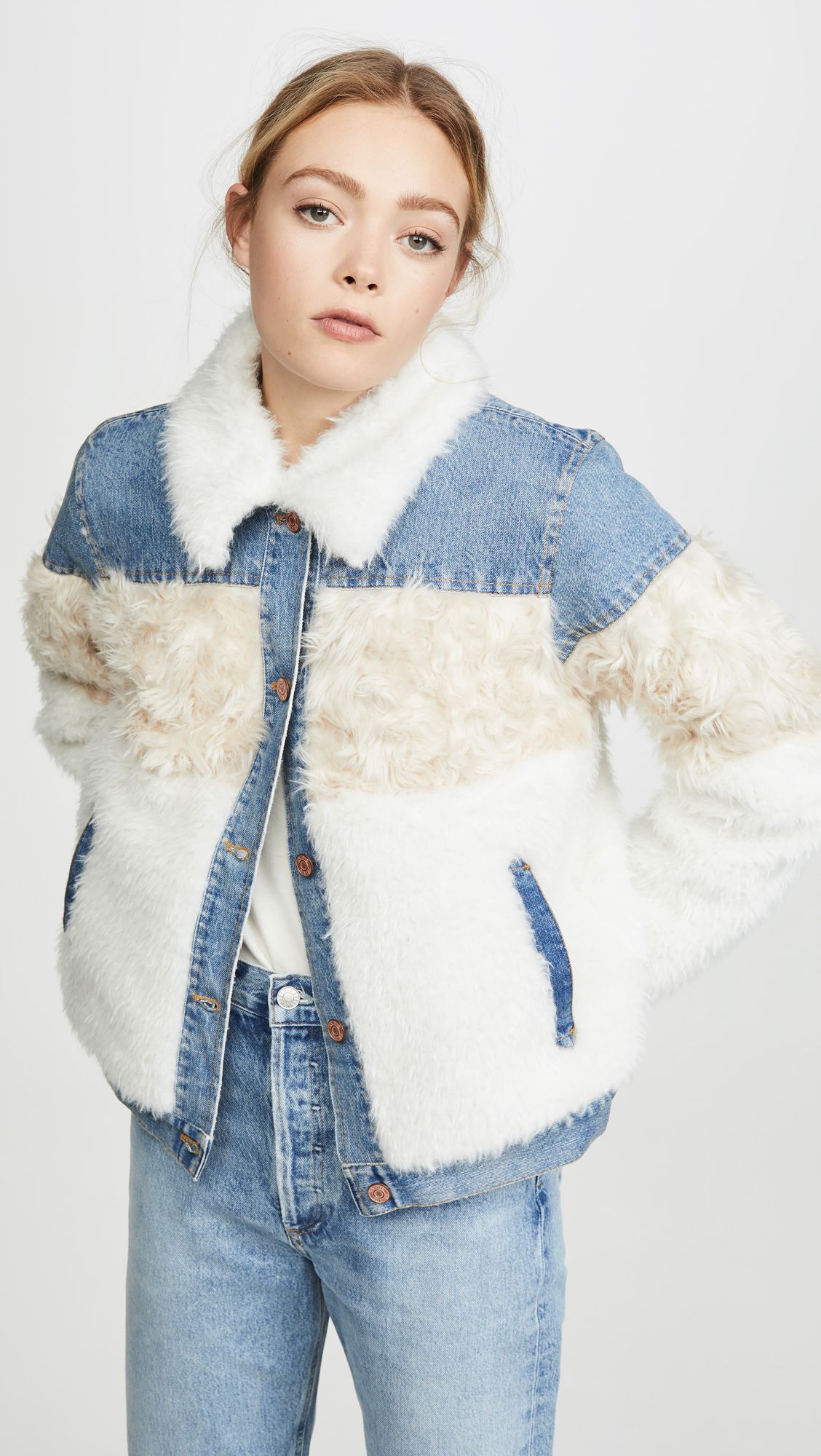 18 Sherpa-Lined Denim Jackets to Cozy Up in This Winter | Who What Wear