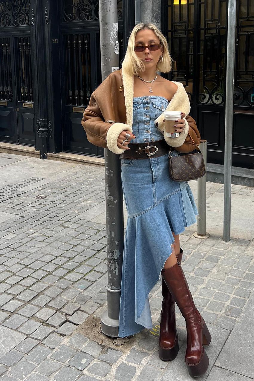 22 Shearling-Jacket Outfits That Feel So Fresh | Who What Wear