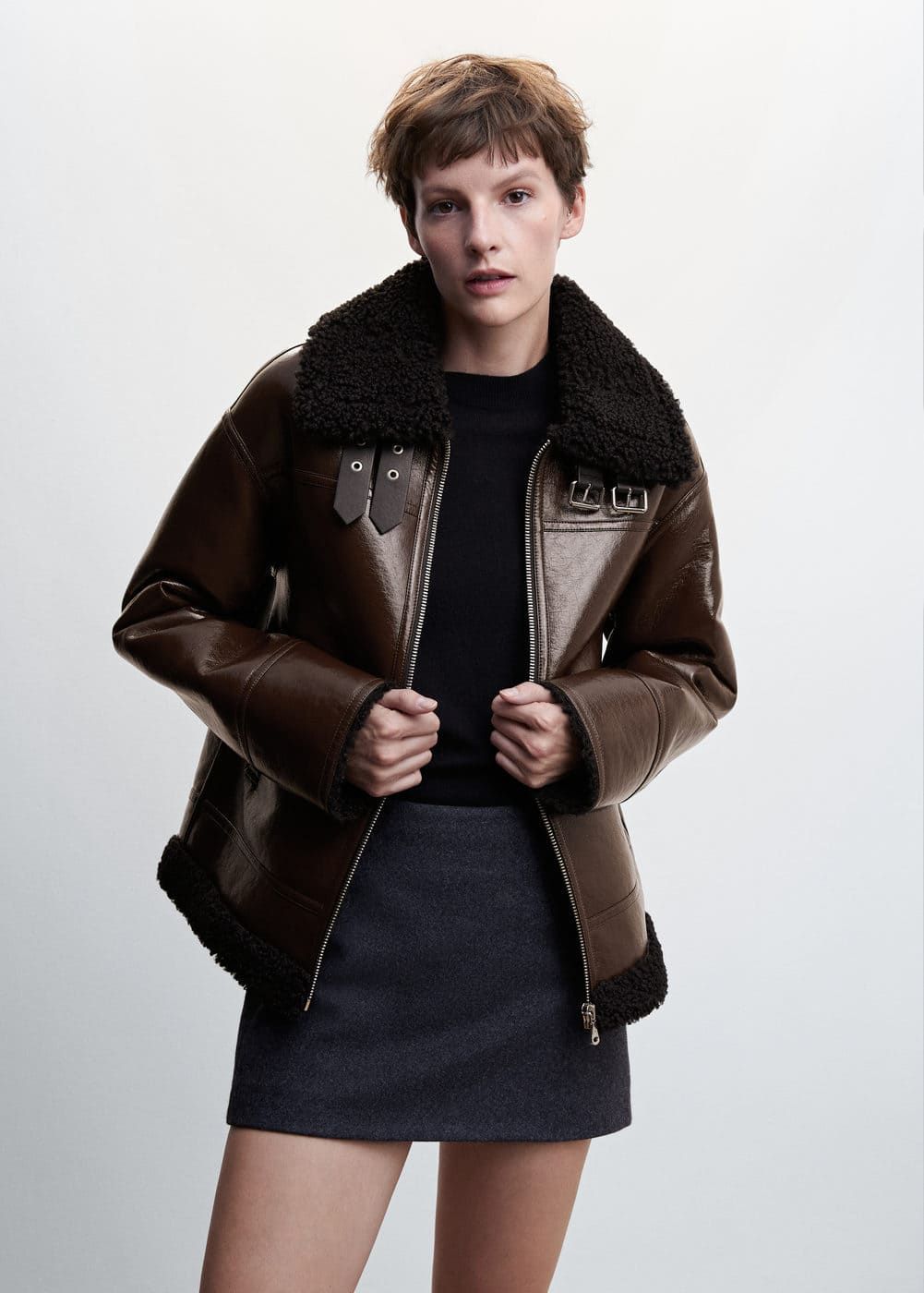 22 Shearling-Jacket Outfits That Feel So Fresh | Who What Wear