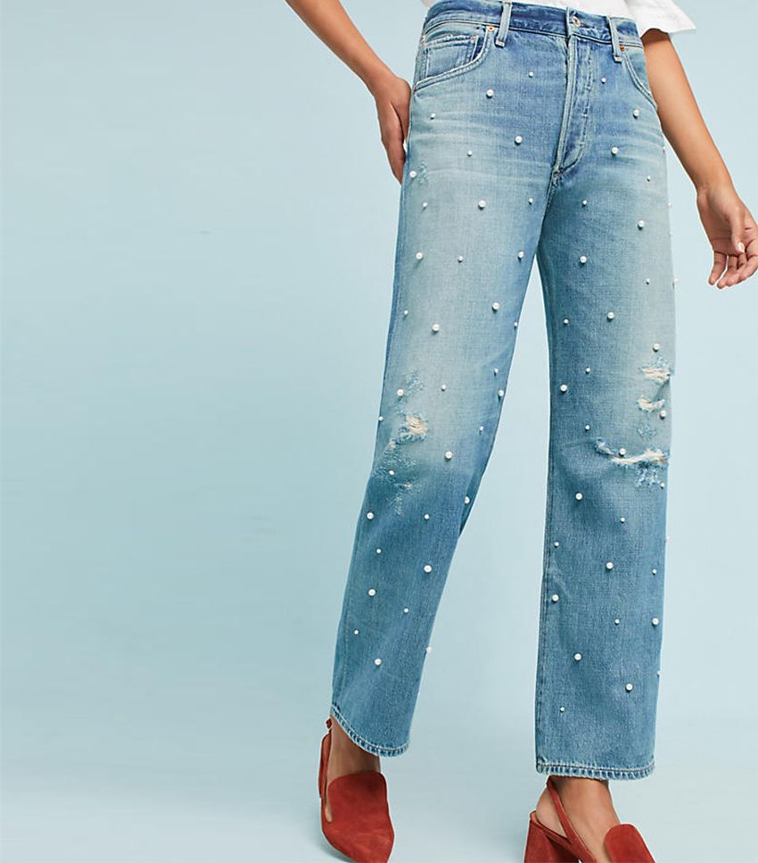 Shop the Internet's Prettiest Pearl Jeans | Who What Wear