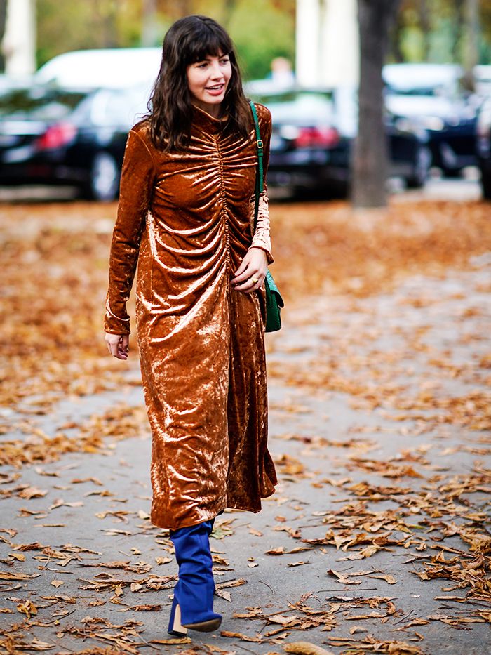 It Girl–Approved Velvet-Dress Outfits for Holiday Parties | Who What Wear