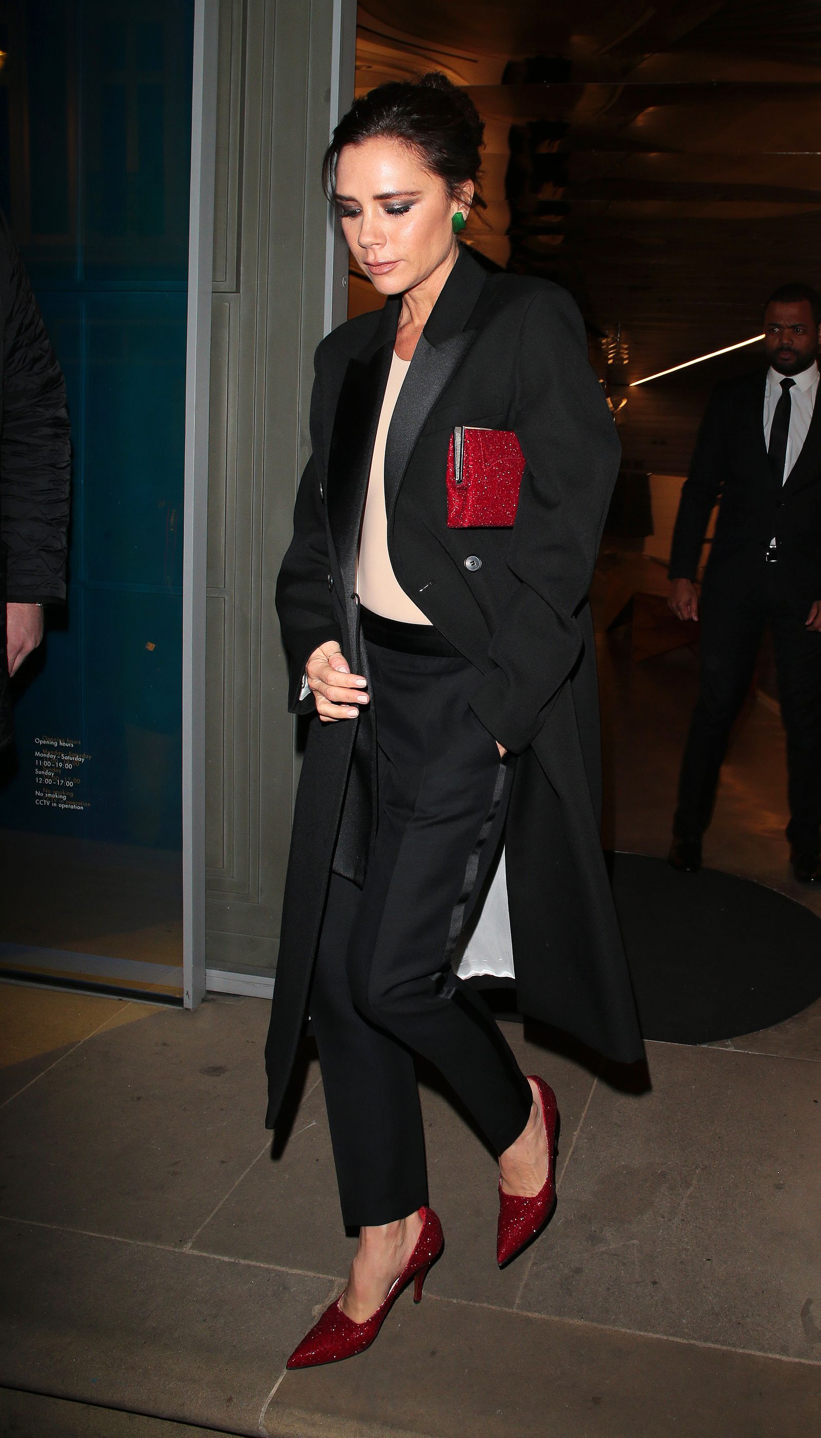 Victoria Beckham's Pretty Ruby Red Dorothy Heels | Who What Wear