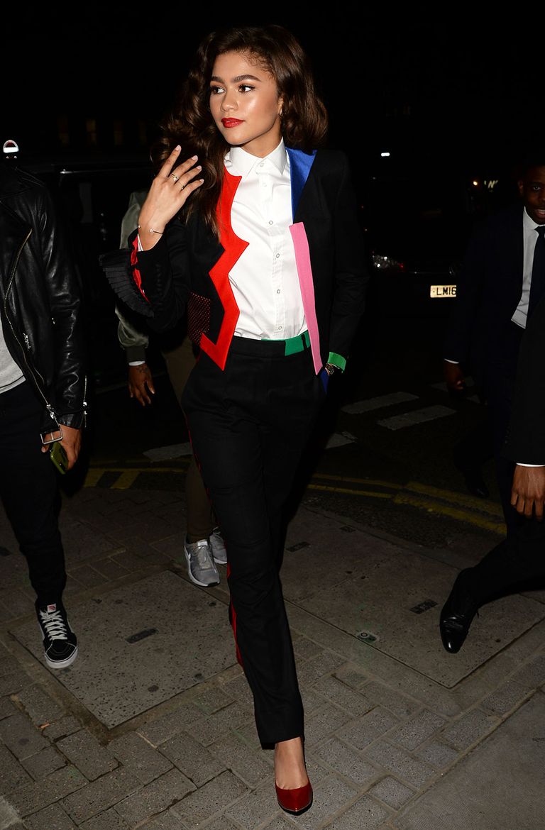 Celebrity Style—Zendaya in a Ronald van der Kemp Suit | Who What Wear