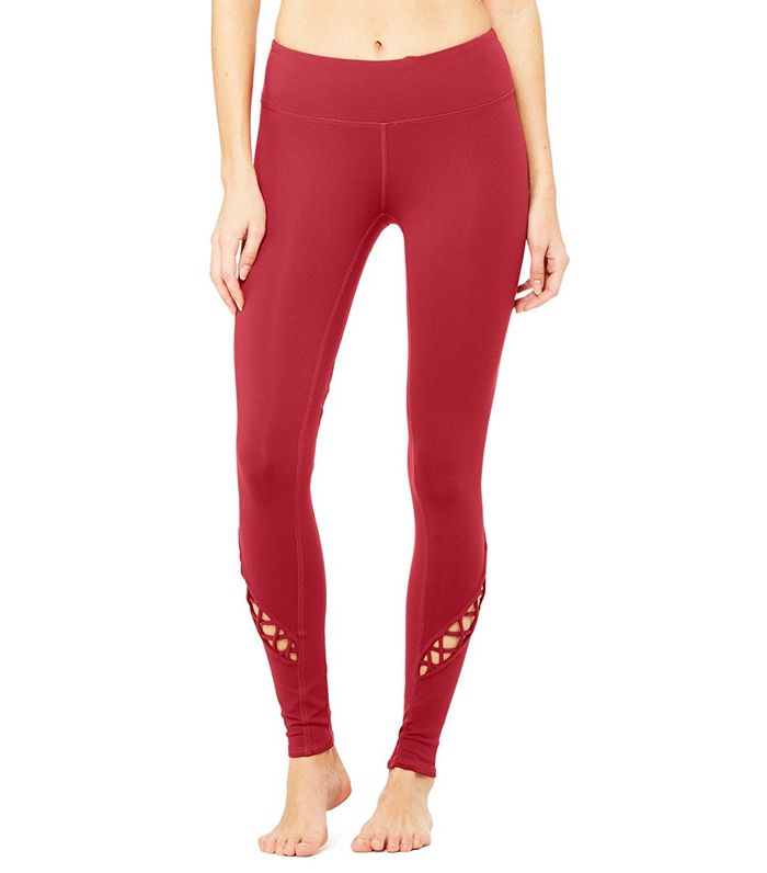 Gigi Hadid Wore Red Leggings | Who What Wear