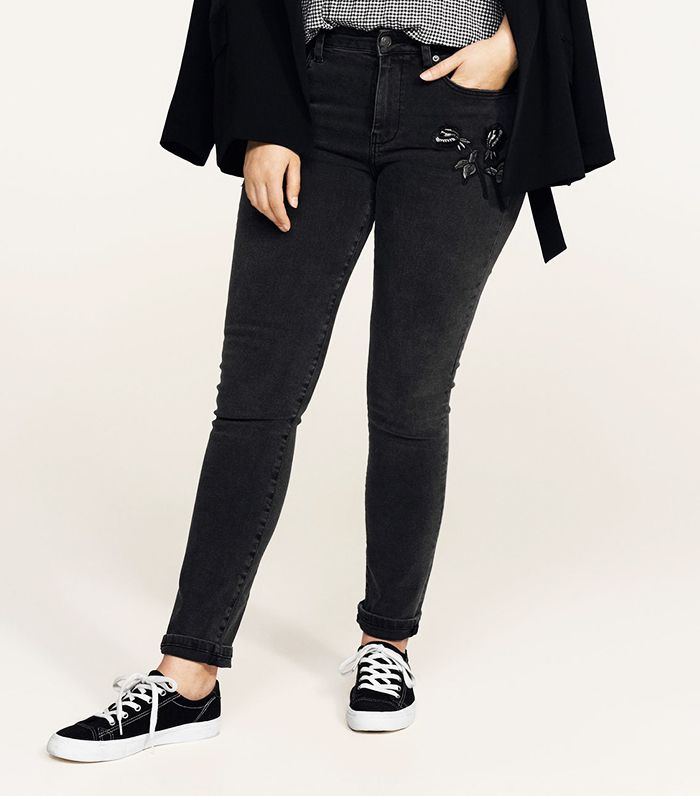 Plus-Size Embellished Jeans | Who What Wear