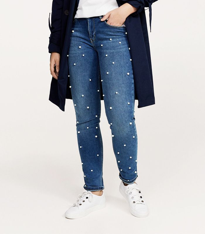 Plus-Size Embellished Jeans | Who What Wear