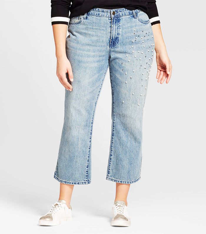 Plus-Size Embellished Jeans | Who What Wear