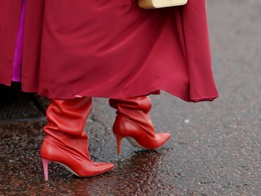 25 Stylish Red Boot Outfits to Wear Year Around | Who What Wear