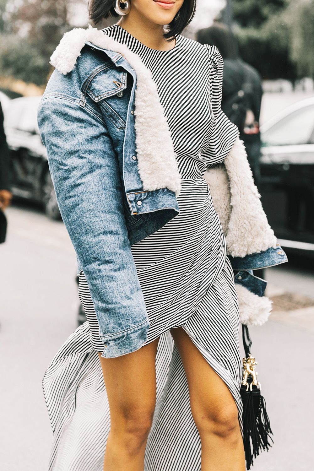 15 Ways to Layer a Denim Jacket for Winter | Who What Wear