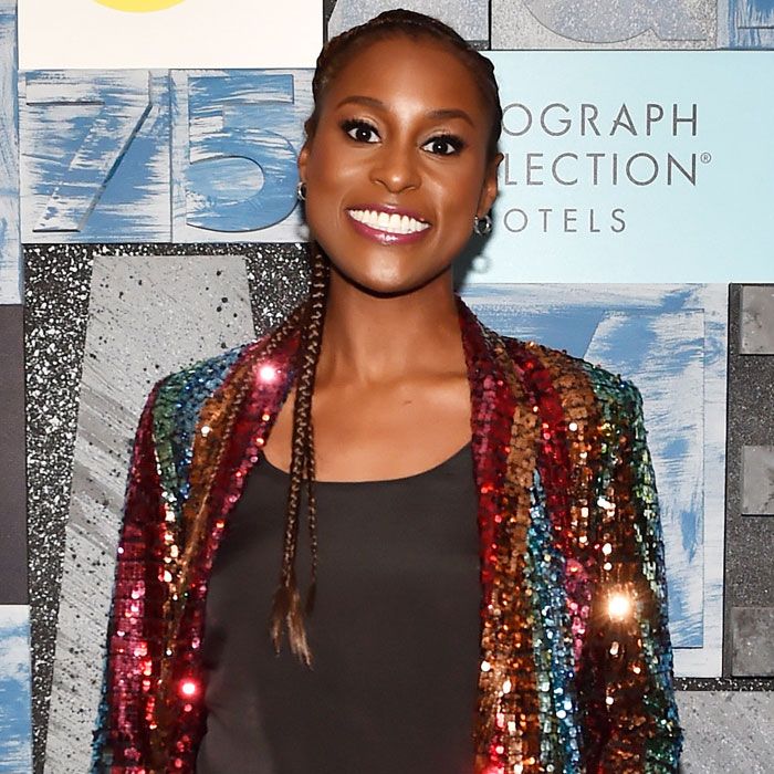 Celebrity Style—Issa Rae in a Sequin Jacket and Uggs | Who What Wear