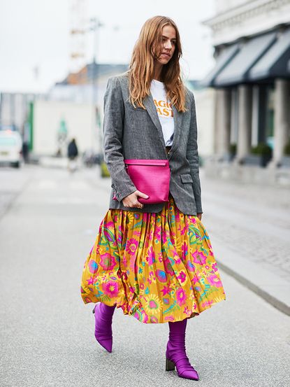 How to Wear Brights: 29 Colourful Street Style Looks | Who What Wear