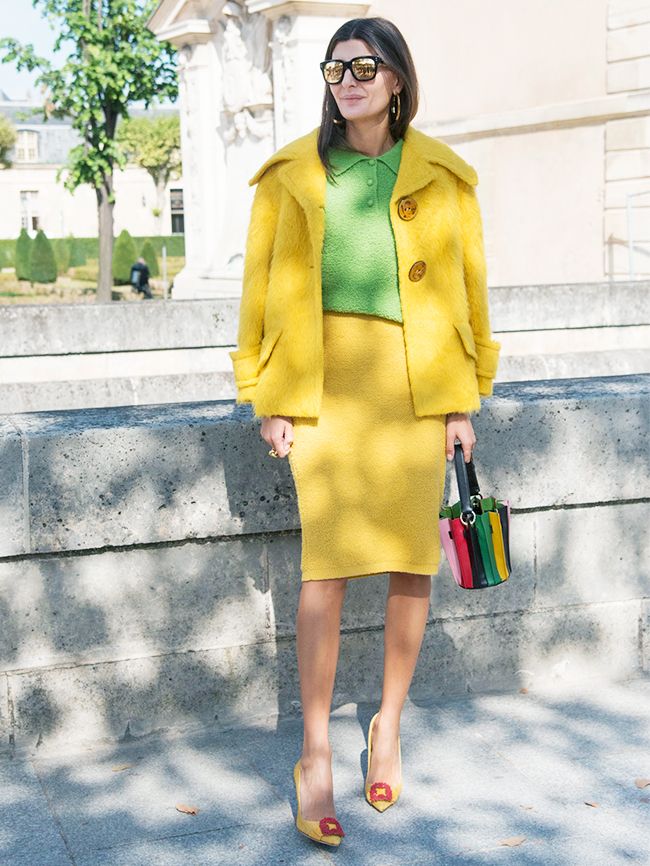 How to Wear Brights: 29 Colourful Street Style Looks | Who What Wear