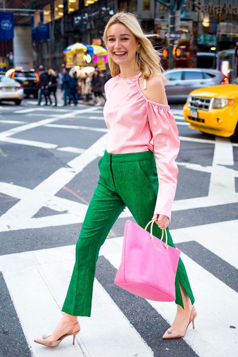 How Women Are Actually Styling Spring's #1 Color Trend | Who What Wear