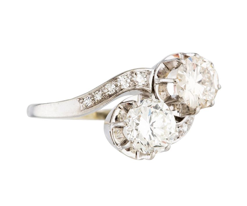We're Seeing 2-Stone Engagement Rings Everywhere | Who What Wear