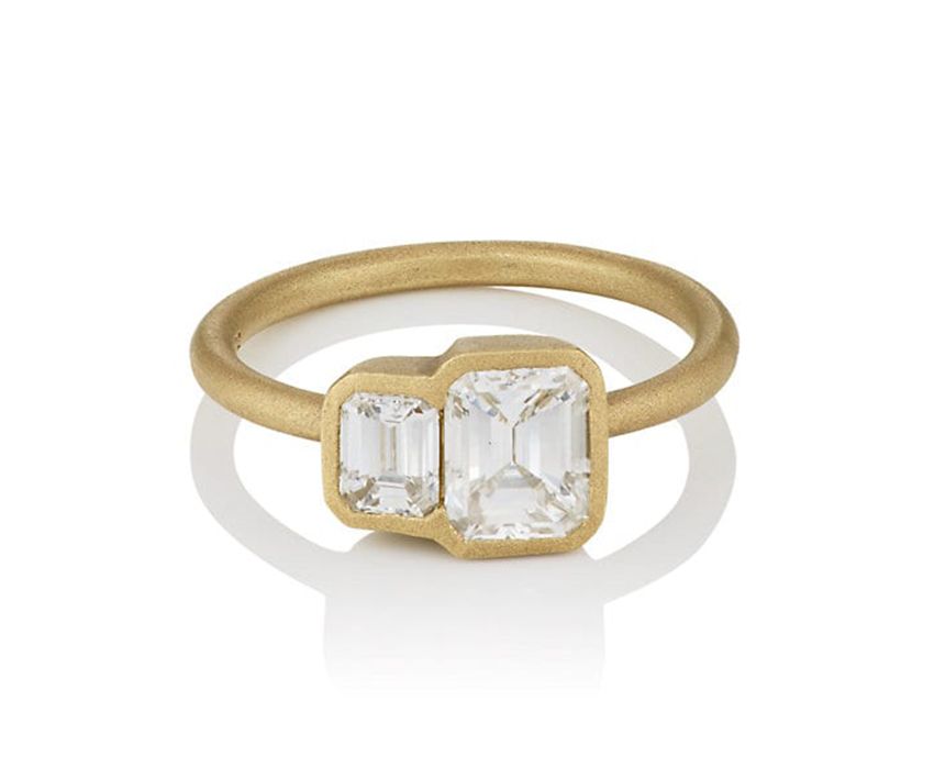 We're Seeing 2-Stone Engagement Rings Everywhere | Who What Wear