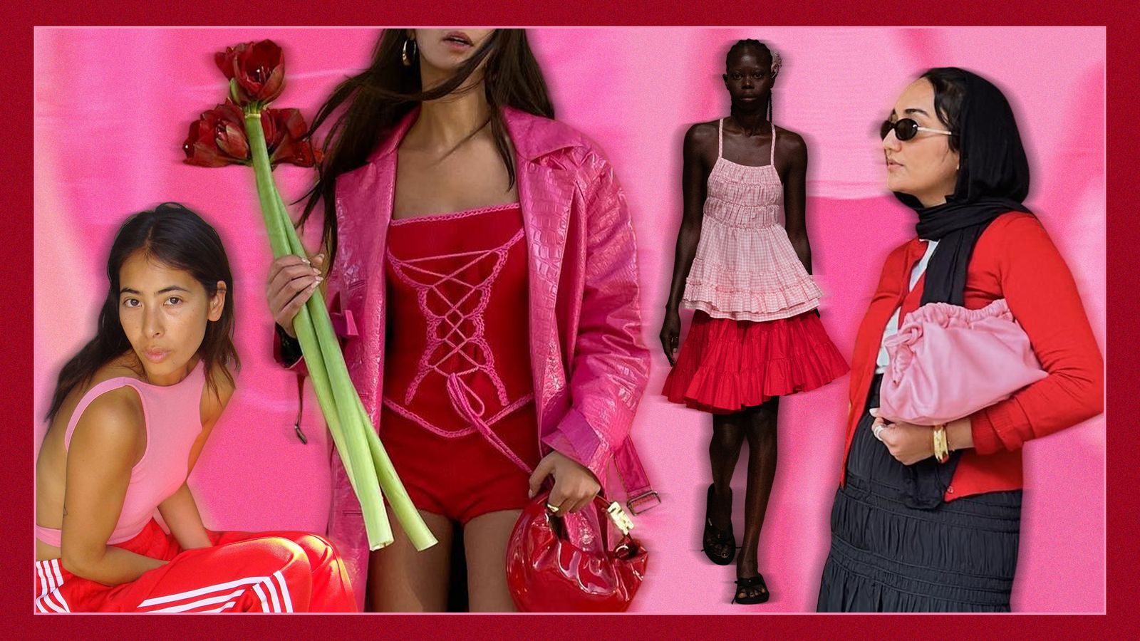 The Pink-and-Red Outfits Winning Over Every Editor | Who What Wear