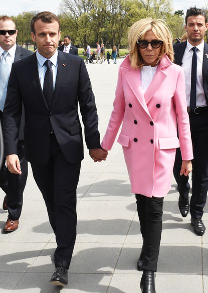 Brigitte Macron Wore a White Gown at the White House | Who What Wear