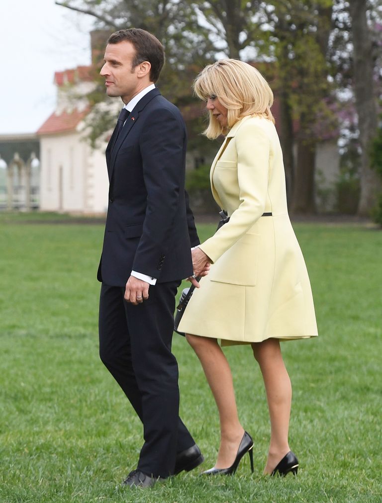 Brigitte Macron Wore a White Gown at the White House | Who What Wear