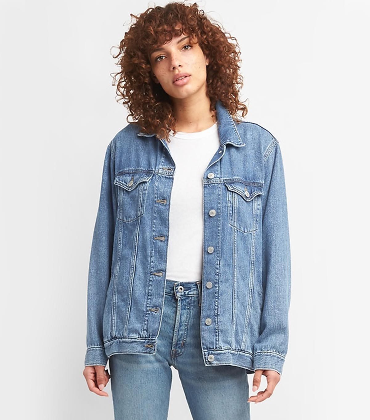 6 Off-the-Shoulder Jean Jacket Looks We Love | Who What Wear