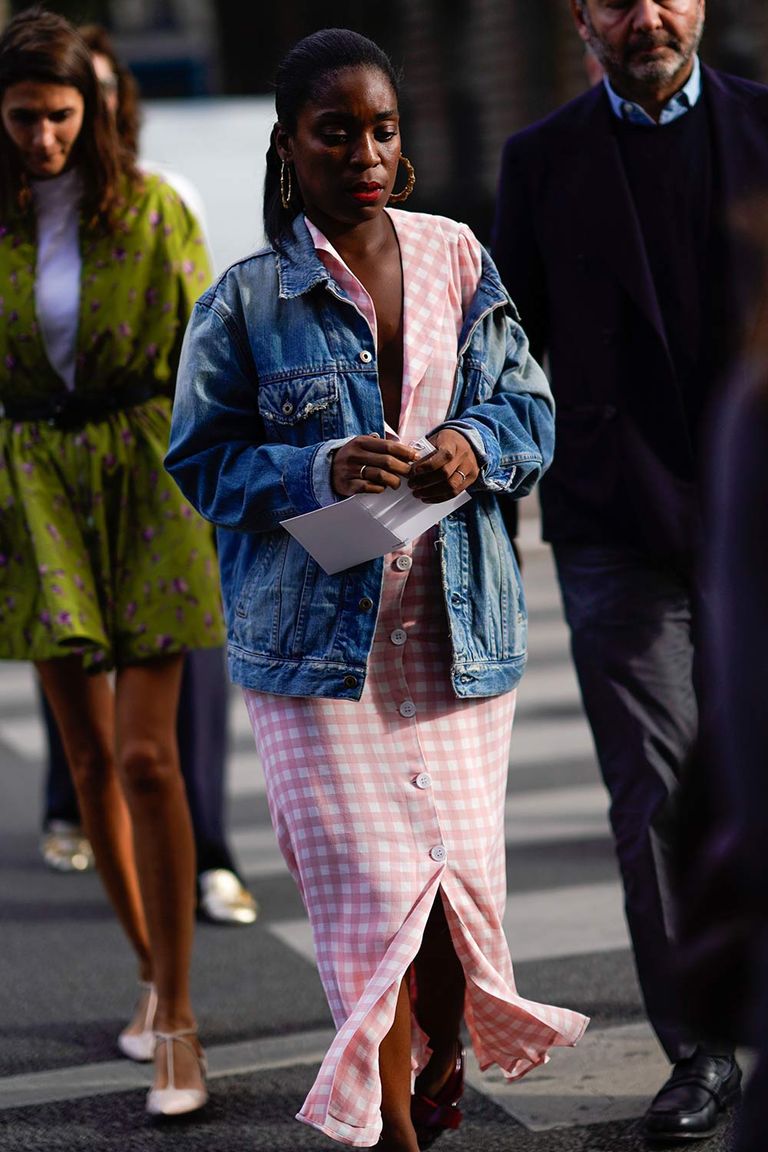 6 Off-the-Shoulder Jean Jacket Looks We Love | Who What Wear