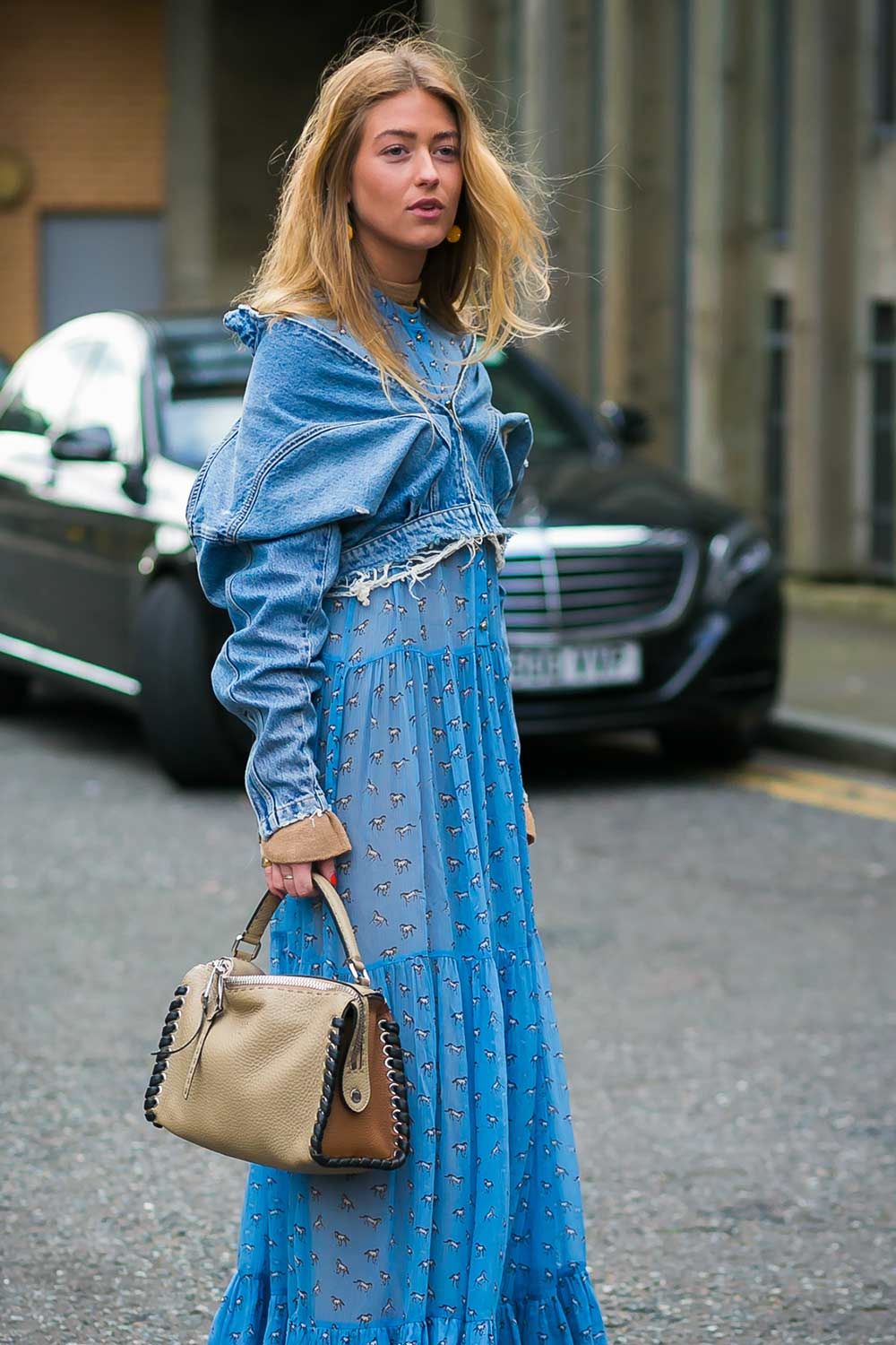 6 Off-the-Shoulder Jean Jacket Looks We Love | Who What Wear