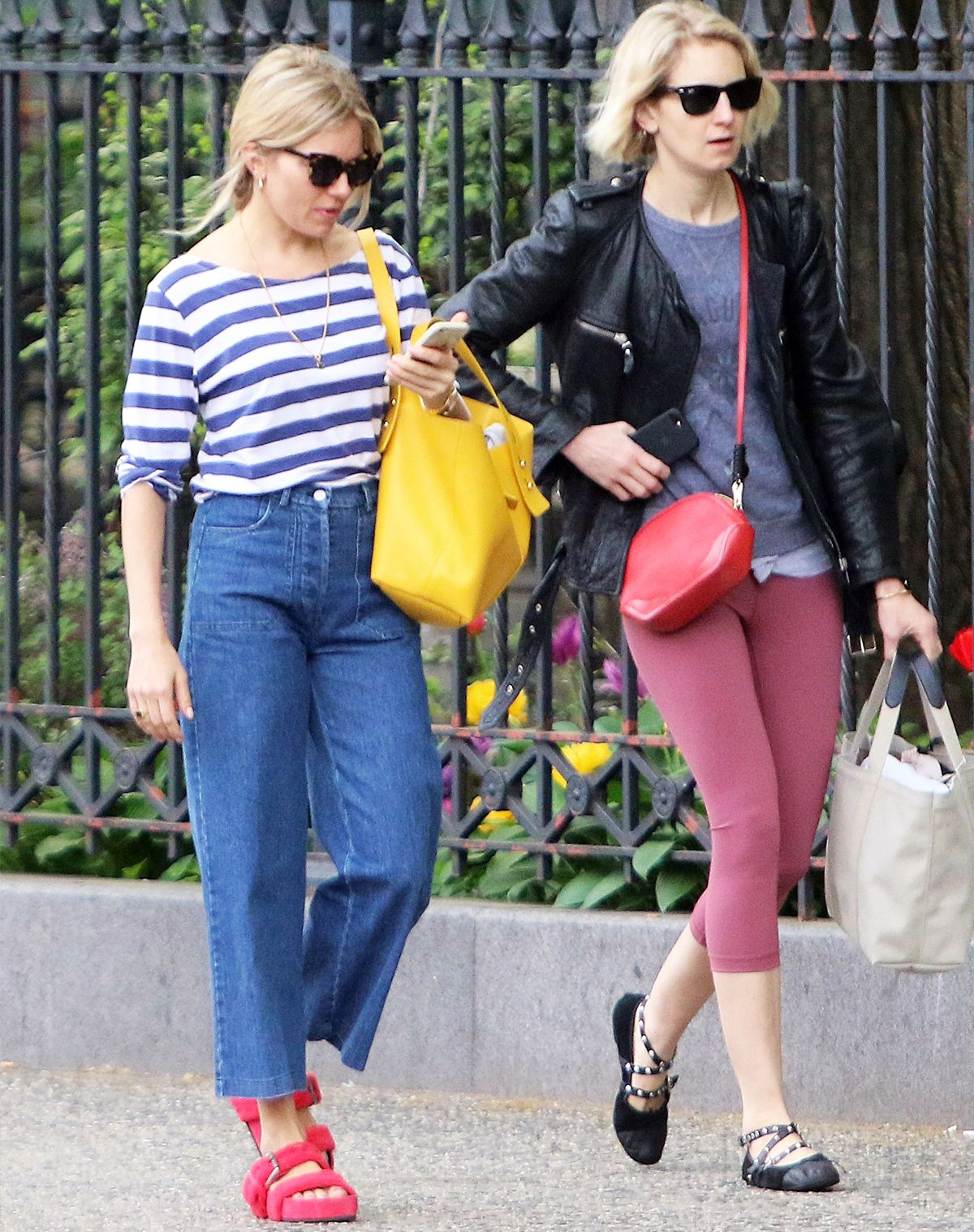 Sienna Miller's Fluffy Sliders Are So Chic | Who What Wear