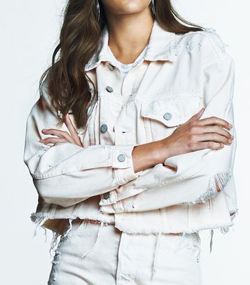 The Colored Denim Jacket Trend: Trust Us—It's a Thing | Who What Wear