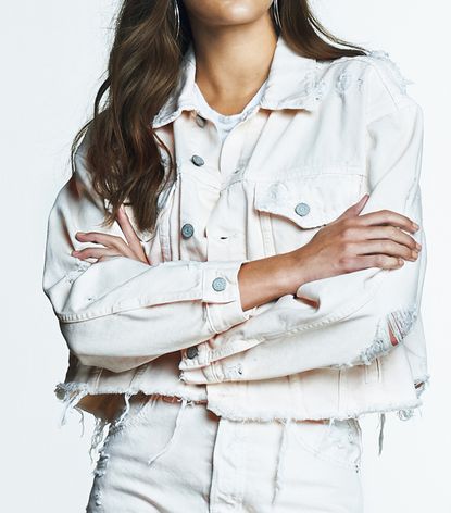 The Colored Denim Jacket Trend: Trust Us—It's a Thing | Who What Wear